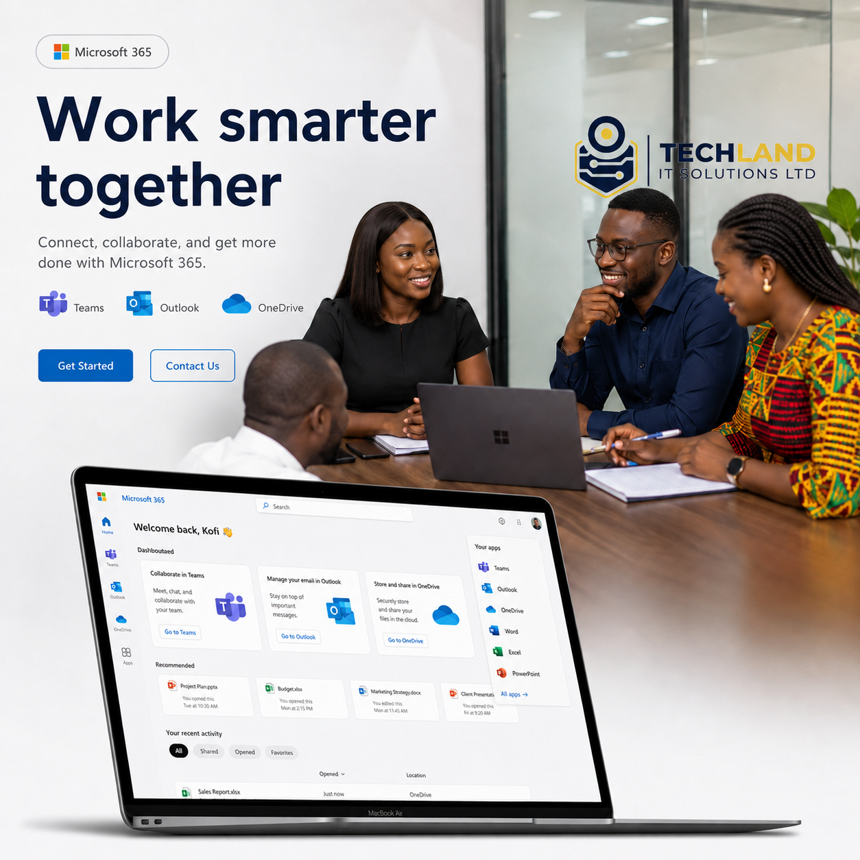 New Microsoft 365 Landing Page - Techland IT Solutions Limited